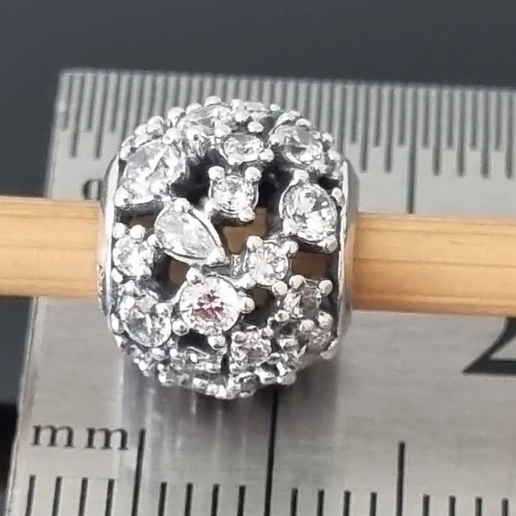 Pandora | Jewelry | Pandora Sparkling Round Open Work Charm | Poshmark